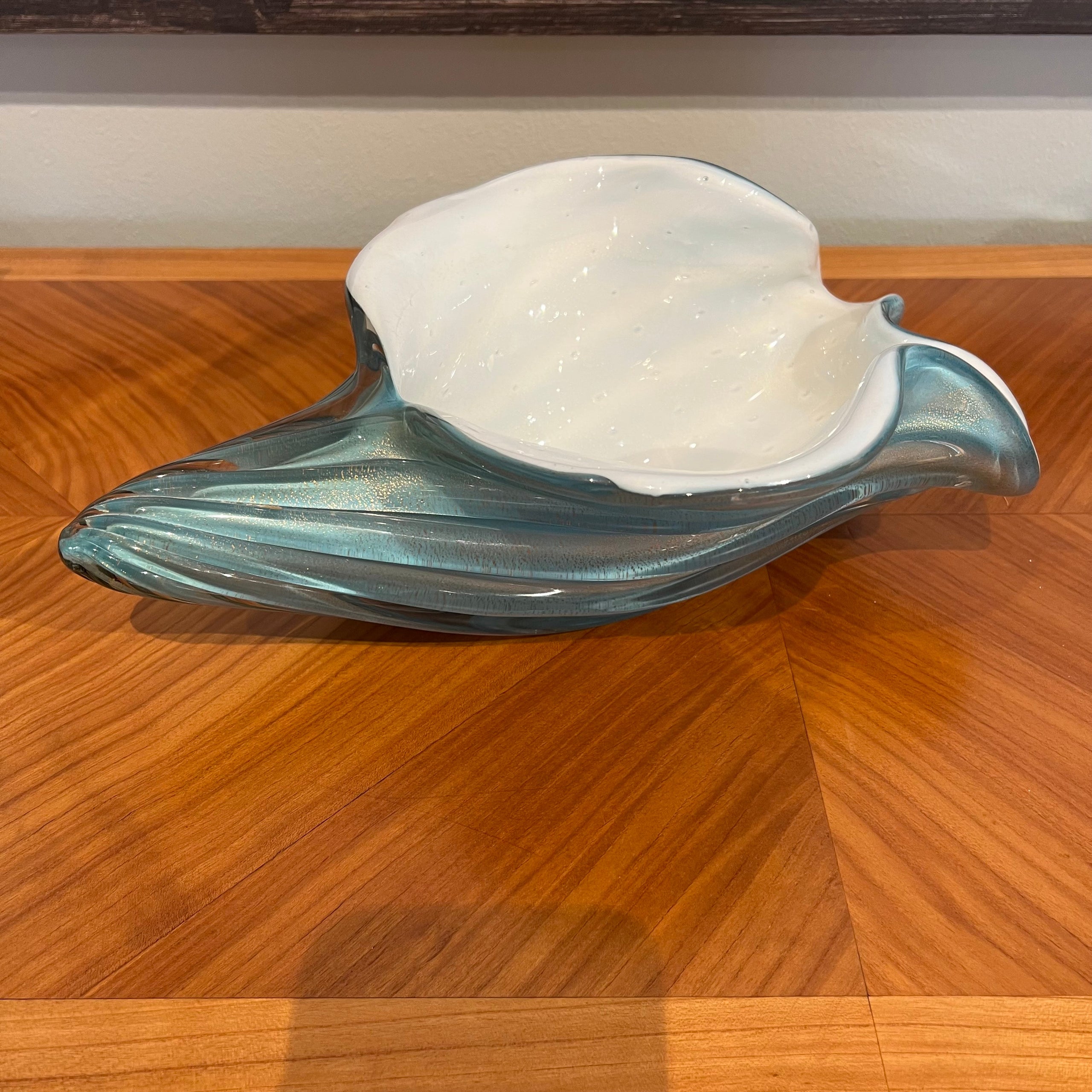 Large Murano Glass Shell Bowl in the style of Barovier | Window Shop Home